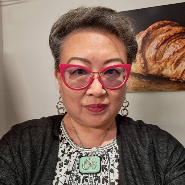 Beachy Bolo! Shell Bolo With Brown and Deep Purple Glass, Adorned With ...