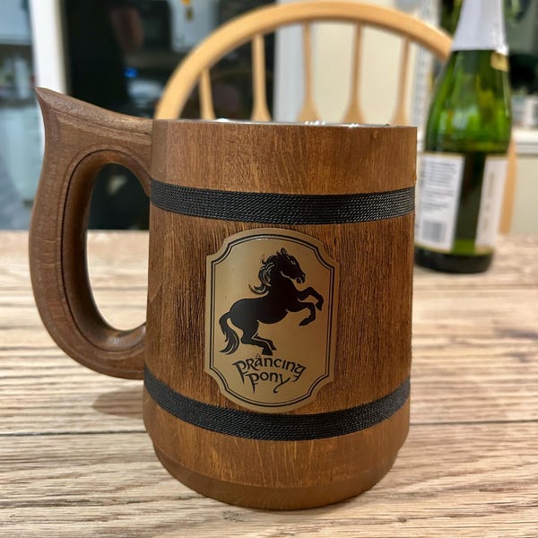 Horde Mug Custom Birthday Gift for Gamer Handmade Wood Stein With ...