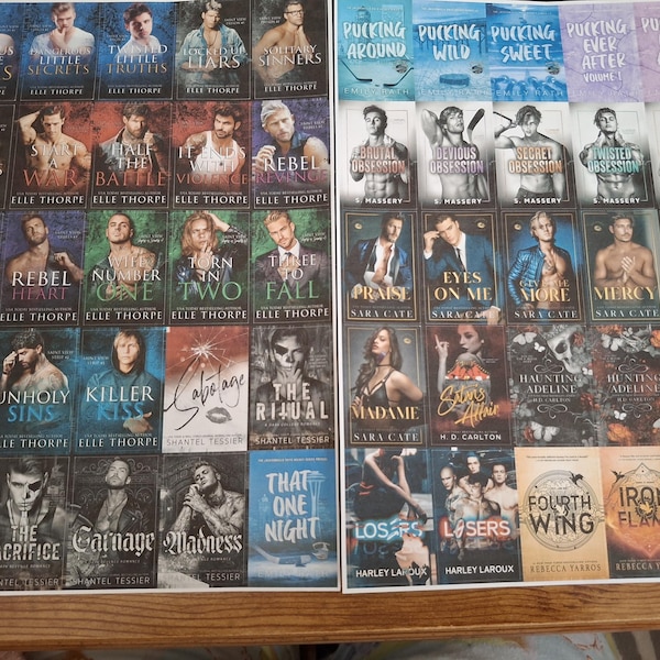 Custom Book Cover Stickers (different Sizes Available) - Etsy