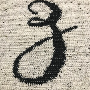 Crochet Monogram Pillow Pattern, Personalized Crochet Home Decor ...