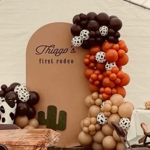 First Rodeo Birthday - First Rodeo Party Backdrop - Cowboy Theme First ...