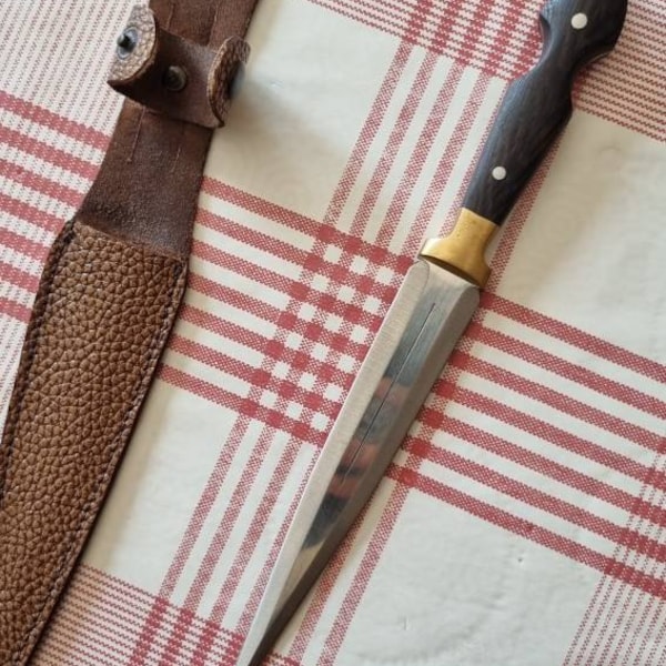 Handmade Folding Knife and Sheath Custom Engraved Pocket Knife ...