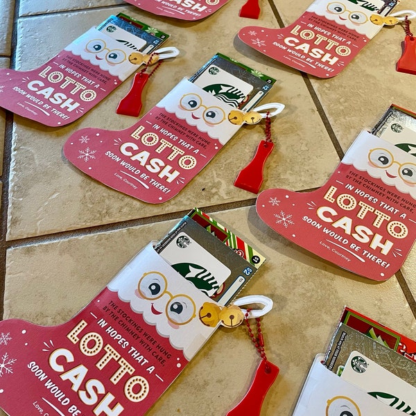 Lottery Ticket Holiday Gift Printable, Lottery Ticket Christmas Gift ...