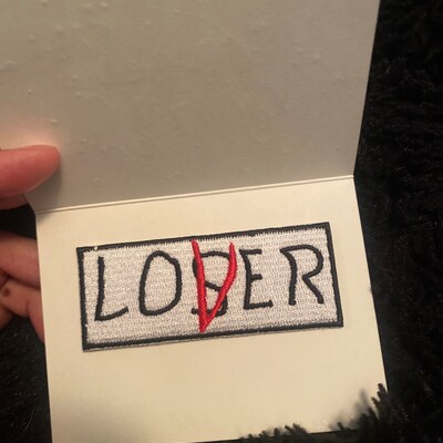 Loser Lover Embroidered Iron on Patchcool Patches Black - Etsy