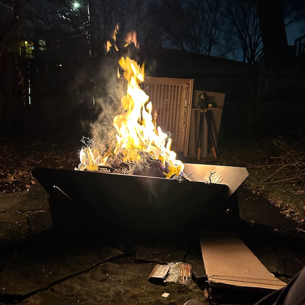 Large Corten Weathering Steel Fire Pit - Etsy
