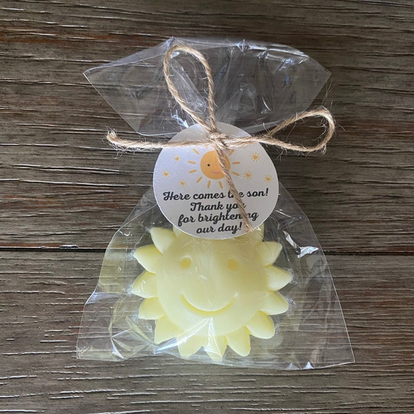 Sun Baby Shower Soap Favors Sunshine Soap Here Comes the Son Soap Baby ...