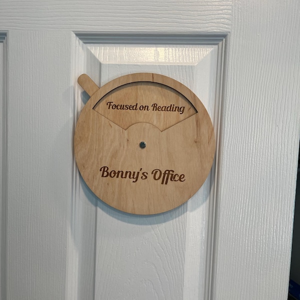 Out of Office Door Hanger, Office Door Status Signs, Privacy Work Sign ...