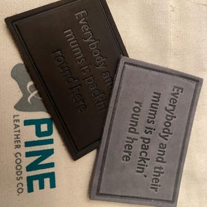 Personalized Leather Patch Custom With Logo, Text, or Initials Blank ...