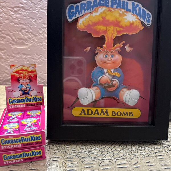GPK Nasty Nick/evil Eddie 3D Shadow Box Garbage Pail Kids - Etsy
