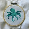 Octopus Cross Stitch Kit Beginners Cross Stitch Kit Mini Cross Stitch ...