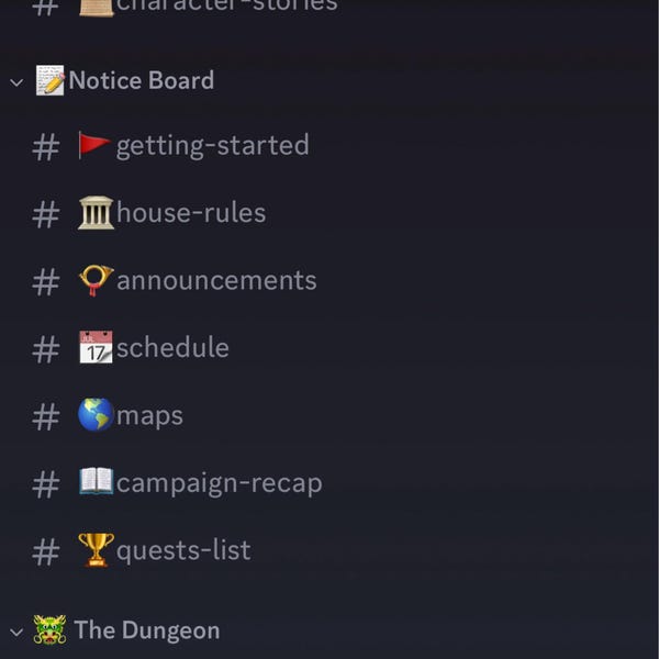 TTRPG Discord Server Template - Etsy
