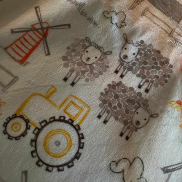 Farm Funny Digital Cuddle, Shannon Fabrics, Cuddle, Minky, Farm Animal ...