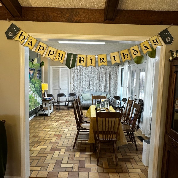 Epic Fantasy Decor, DOWNLOAD Hobbitcore Printable, Elven Birthday ...