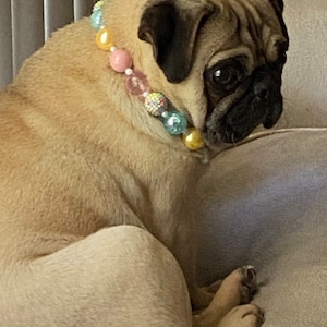 Retro Pug Specialty Pug Bead Necklace - Etsy
