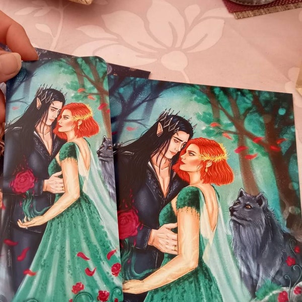 Print/bookmark Eldas & Luella, A Deal With the Elf King, Elise Kova - Etsy