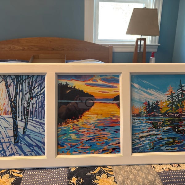8 X 10 Triple Window Picture Frame - Etsy