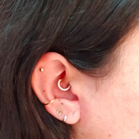Daith Piercing Tiny Hoop Earring Small Hoop Daith Earring - Etsy