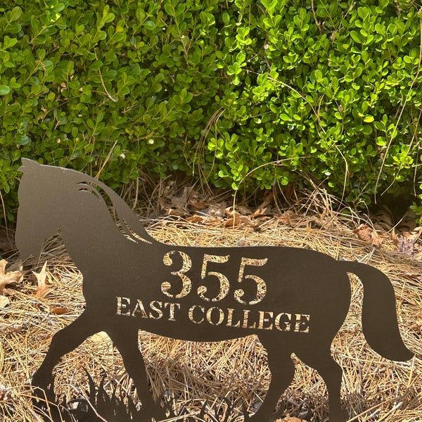 Orca Whale Address Sign for Front Door or Porch Metal Street Number ...
