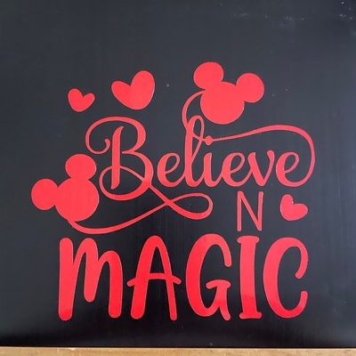 Believe in the Magic Disney Style Vinyl Decal/sticker - Etsy UK