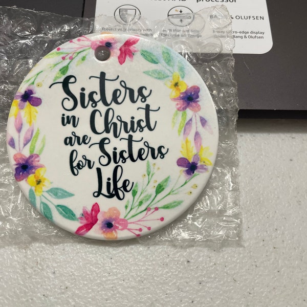 PNG File - Sisters in Christ Are Sisters for Life Bright Floral PNG ...