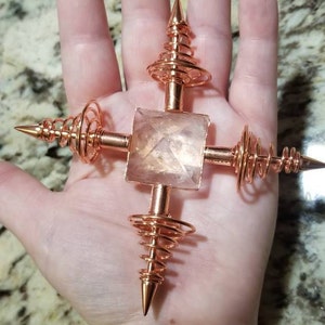 Copper Spiritual Energy Generator With Quartz Pyramid and Conductive ...