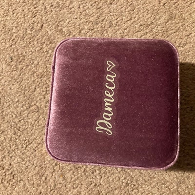 Italian Velvet Personalized Jewelry Box Christmas & Holiday - Etsy