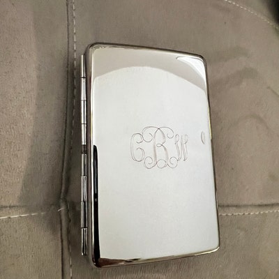 Custom Engraved Personalized Cigarette Case High Polish Double Sided ...