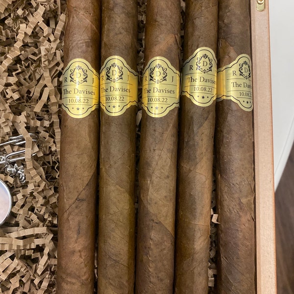 Gold Foil Cigar Labels, Custom Cigar Label, Cigar Bands, Cigar Wraps ...