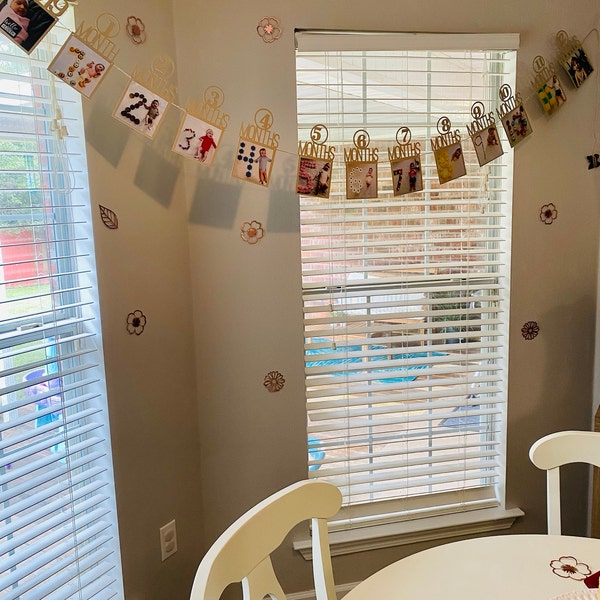 Birthday Banner, First Year Photo Banner, 1st Birthday Photo Banner ...