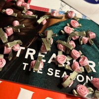 Larger Handmade Singed Flower Fabric Flower Fabric Rose 3-1/4 Inches in ...