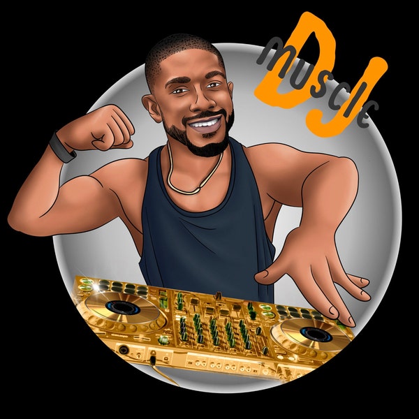 DJ Logo - Custom Portrait for Your Business Logo / Deejay Logo / Custom ...