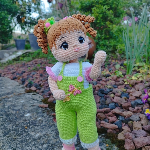 Clara Crochet Doll Pattern, Amigurumi Doll Pattern, Crochet Valentine ...