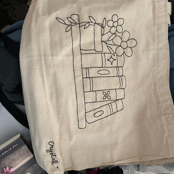 Book Shelf Embroidery Pattern Download, Book Shelves Art, Book Lover ...