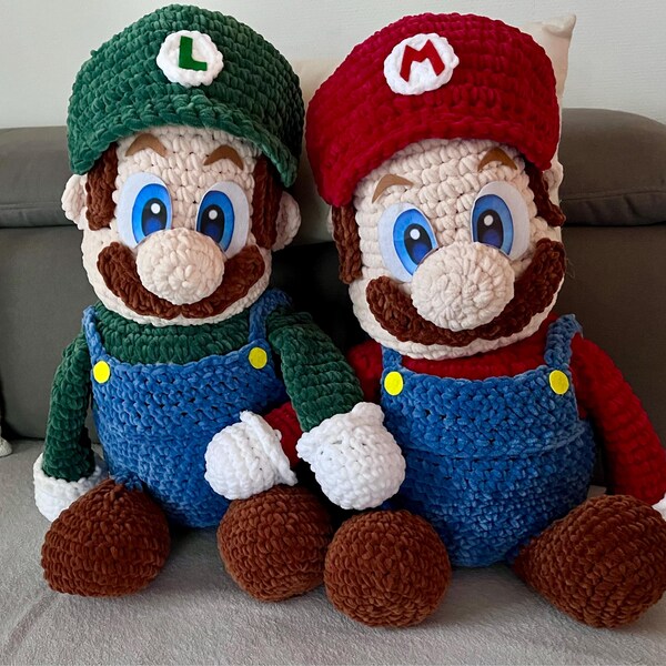 Luigi Crochet Pattern PDF - Plush - Amigurumi- Tutoriel - US Terms ...