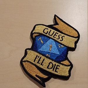 DND Embroidered Patch Role RPG Dice Limited Edition Iron On/hook & Loop ...