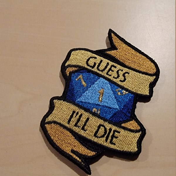 DND - Embroidered Patch - Role - RPG - Dice - Limited Edition - Iron On ...