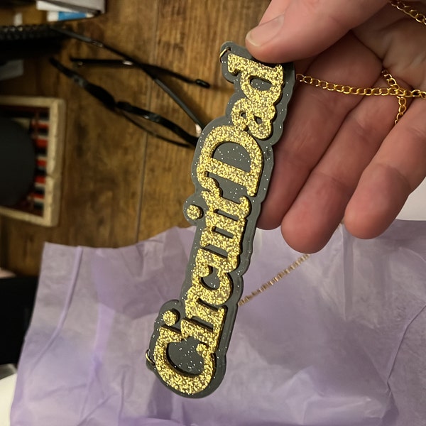 Double Layer Custom Laser Cut Acrylic Necklace MADE TO ORDER - Etsy