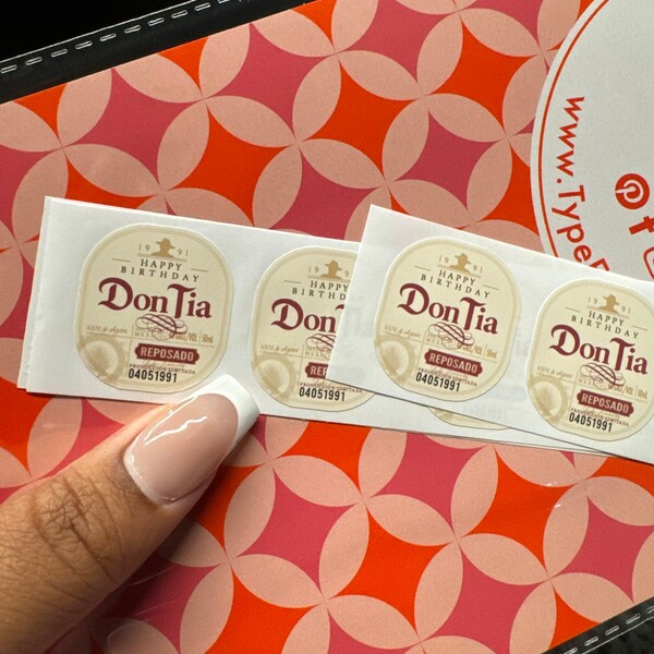 Mini Party Favors Don Julio Label Tequila Customized Label for 21st ...