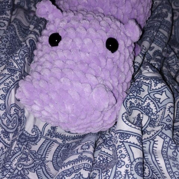 Happy the Hippo, NO-SEW Crochet Amigurumi PDF Pattern, Adorable Cute ...