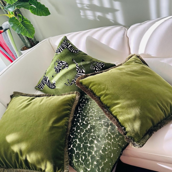 Long Lumbar Leopard Pillow // Leopard Print Cushion // Long Lumbar ...