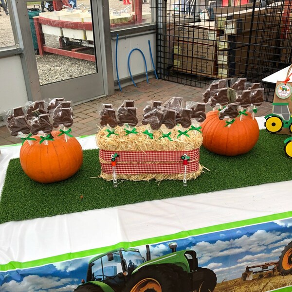 12 Tractor Chocolate Pops Tractor Favors Chocolate Tractor Lollipop - Etsy