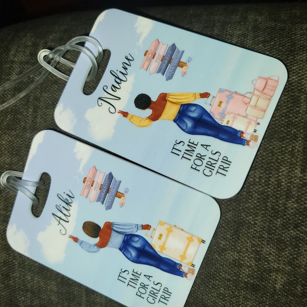 Best Friends Tag, Personalized Vacation Tag, Travel Bag Tag, Backpack ...