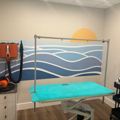 Wave Wall Decal / Wave Wall Mural / Wave Wallpaper / Nautical Wall ...