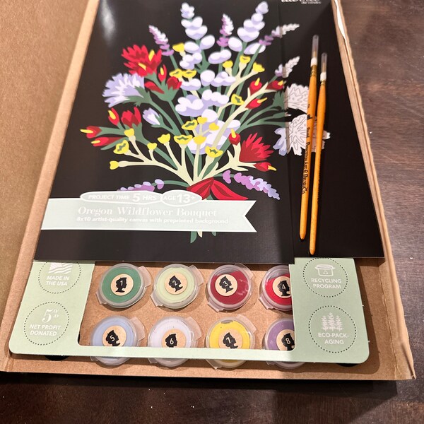 Oleander Hawk Moth Paint-by-number Kit - Etsy