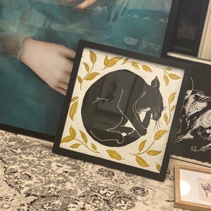 Cimaruta Good Luck Charm Original Linocut Print, 8 X 8 Wall Art - Etsy