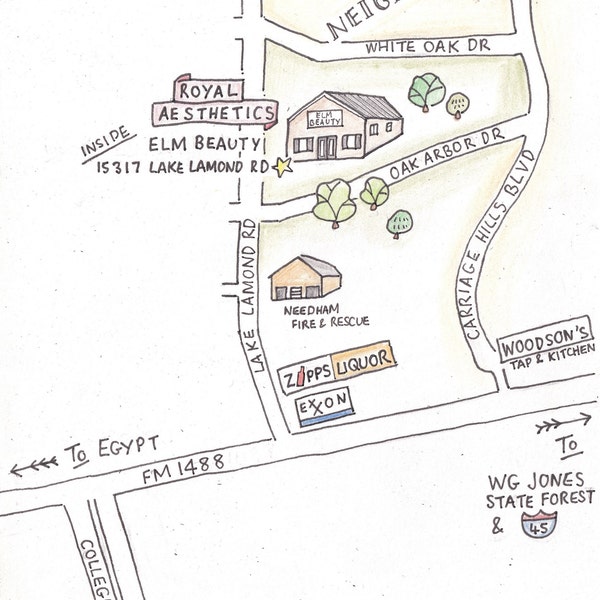 A4 Digital Download Farm and Estate Map // Custom Festival and Business ...