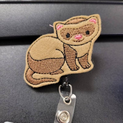 Ferret Badge Reel Ferret Gifts Ferret Accessories - Etsy