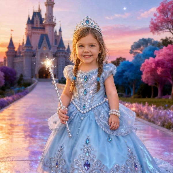 Princess Portrait for Girls, Personalized Royal Portrait, Unique ...