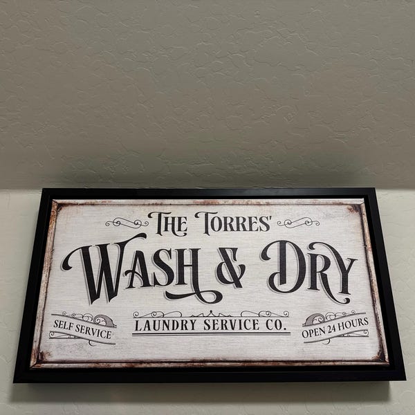 Personalized Laundry Room Decor | Laundry Room Sign | Laundry Service ...
