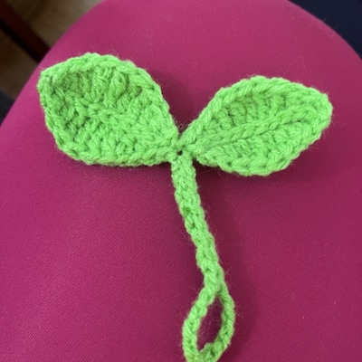 Super Easy Crochet Sprout Leaf Pattern, Beginner Friendly Crochet ...